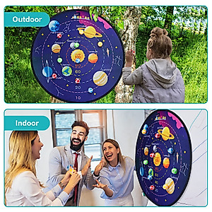 29" Large Dart Board for Kids, BooTaa Kids Dart Board with 12 Sticky Balls, Boys Toys, Indoor/Sport Outdoor Fun Party Play Game Toys, Birthday Gifts for 3 4 5 6 7 8 9 10 11 12 Year Old Boys Girls