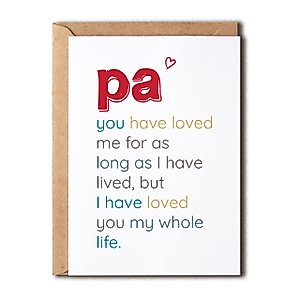 Pa You Have Loved - Special Pa's Day Card - Birthday Card For Pa - Sentimental Card For Pa - Meaningful Card For Pa…