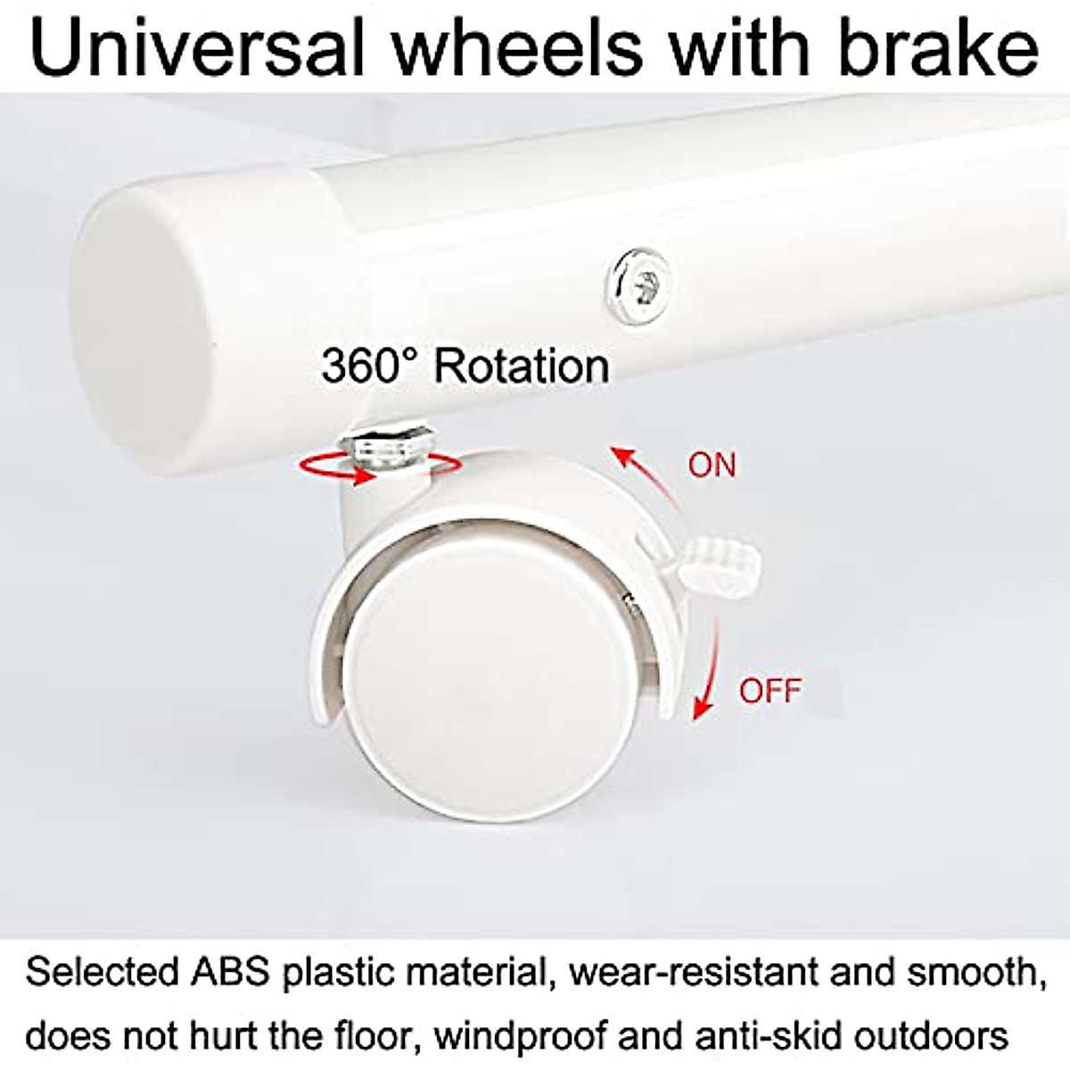 ZBYL Clothing Rack Garment Rack with Wheels, Free Standing Clothes Closet Rack with Bottom Rack, Portable Organizer Metal Standard Rod for Hanging Clothes, 55×170cm