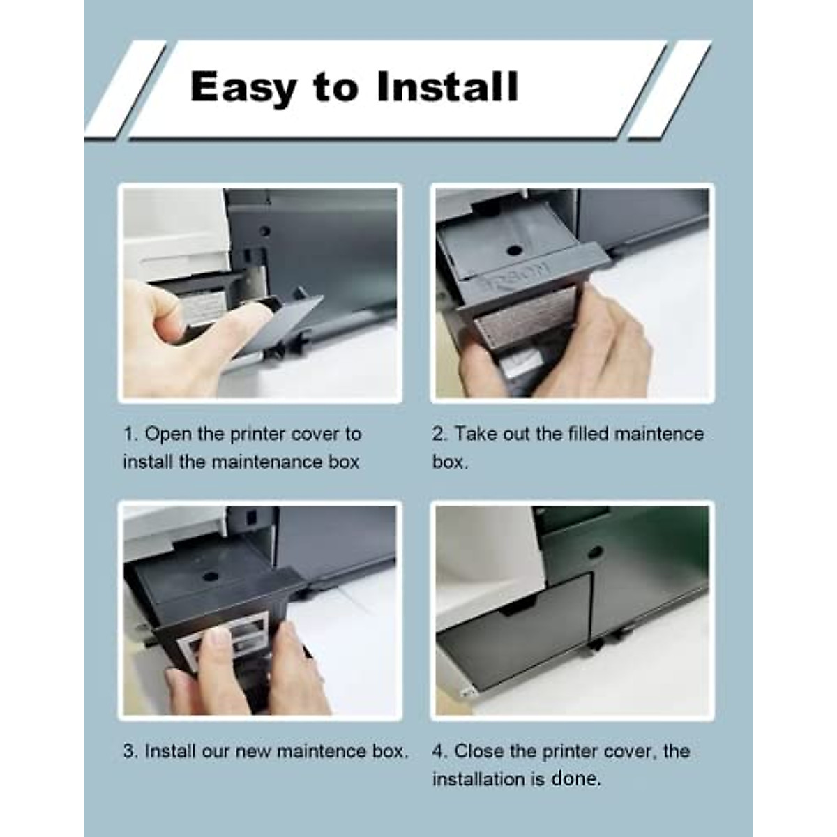 NEXTPAGE T6711 Ink Maintenance Tank with chip Remanufactured for WF7710 WF7720 WF3620 WF3640 WF7110 WF7610 WF7620 Printer (T671100 Ink Maintenance Box 1 Pack)