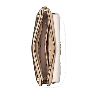 kate spade handbag for women Leila small flap crossbody bag, Light sand