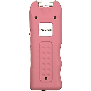 POLICE Stun Gun 628 - Rechargeable with LED Flashlight Siren Alarm, Pink