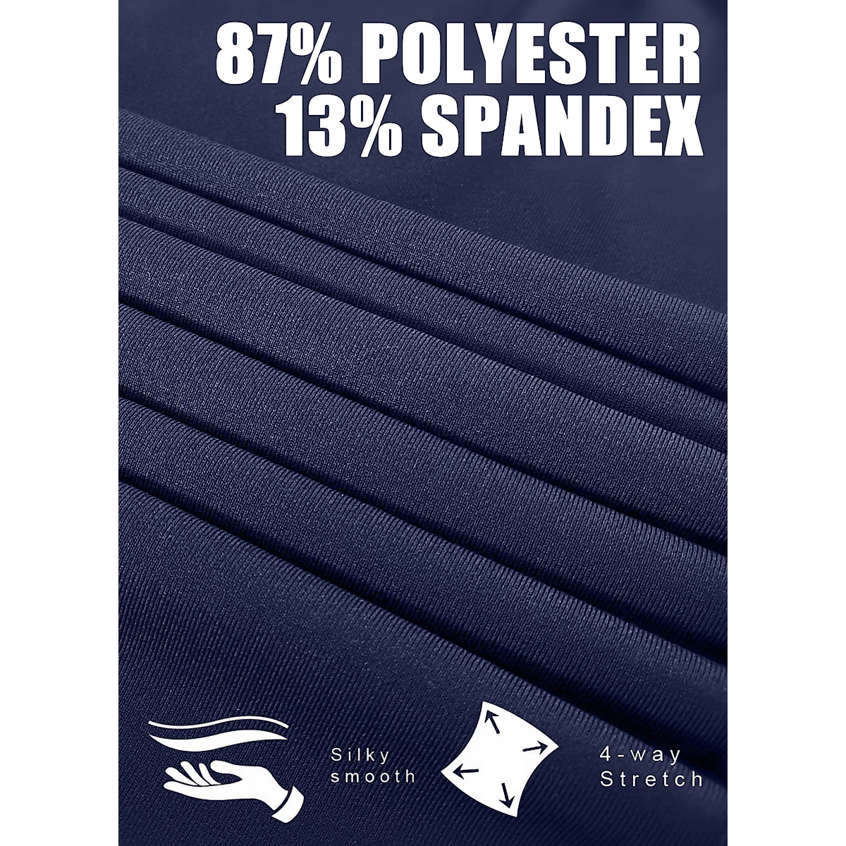 Hiverlay Women's Bootcut Dress Pants Pull On Stretchy Work Slacks for Business Office 5 Pockets 29" Navy 2X-Large