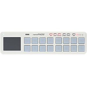 Korg nanoPAD2 Slim-Line USB MIDI Pads - White