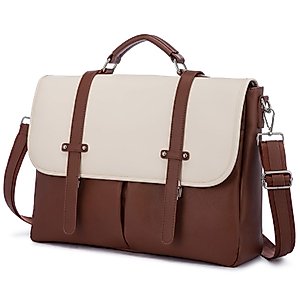 LOVEVOOK Laptop Bag for Women 15.6 inch,Leather Messenger Bag for Women,Large Waterproof Laptop Tote Computer Work Teacher College Bag Bookbag,Cute Womens Briefcase Satchel Purse Handbag Shoulder Bag