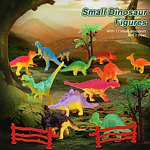 TOY Life Toddler Car Toy for 1+ Year Old, Dinosaur Transport Carrier Truck with 4 Pull Back Dinosaur Cars Dino Figures, Dinosaur Toys for Kids 1 2 3 4 5+, Christmas Birthday Gift for 18M+ Boys Girls