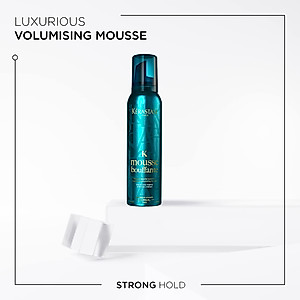 Kerastase Mousse Bouffante Hair Mousse | Volumizing and Bodying Styling Product | Strong Hold | Heat Protectant | With Vitamins | For All Hair Types | 150ml