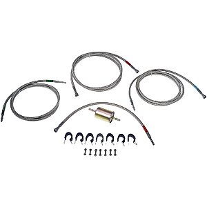 Dorman 819-840 Flexible Stainless Steel Braided Fuel Line Compatible with Select Chevrolet / GMC Models (OE FIX)