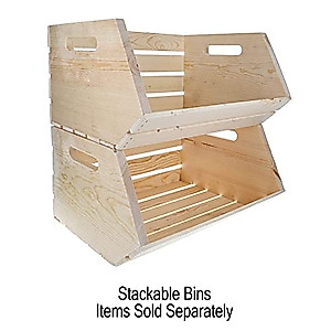 Make Market 18”; Stackable Wood Bin