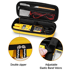 KingSung Hard Case Bundle with Tester Meter Holster Replacement for Fluke T5-1000/T5-600/T6-1000/T6-600/T+PRO Voltage Continuity,3D Molded Appearance and Real Machine Custom Lining
