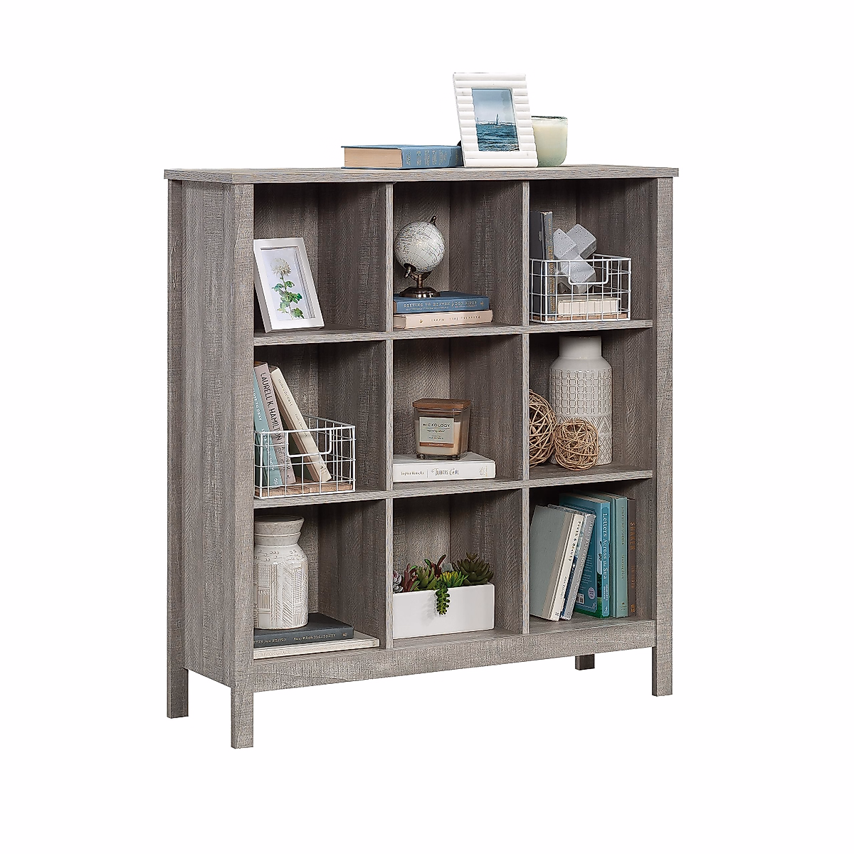 Sauder Miscellaneous Storage Cubby Storage Bookcase, Spring Maple Finish