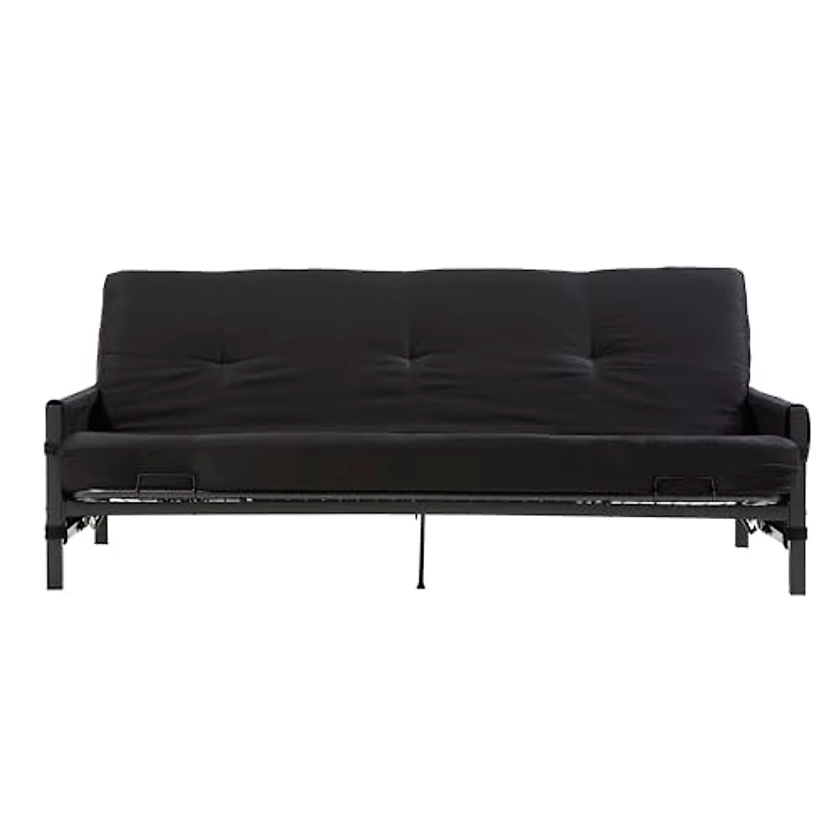 DHP Fairview Storage Futon with 6" Mattress, Black