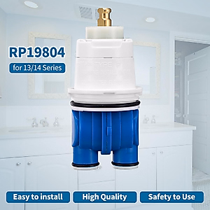 RP19804 Shower Cartridge Assembly Compatible with 1300/1400 Series Faucet Tub, RP19804 Pressure Balance Cartridge Compatible with Single-Handle Monitor Shower (1993~2007)