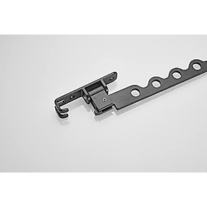 MISSMIN 3-way Foldable Clothes Rack with 31 inch rod - 2 Pack Wall Mounted Retractable Clothes Hanger Drying Rack for Laundry Room Closet Storage Organization, Black