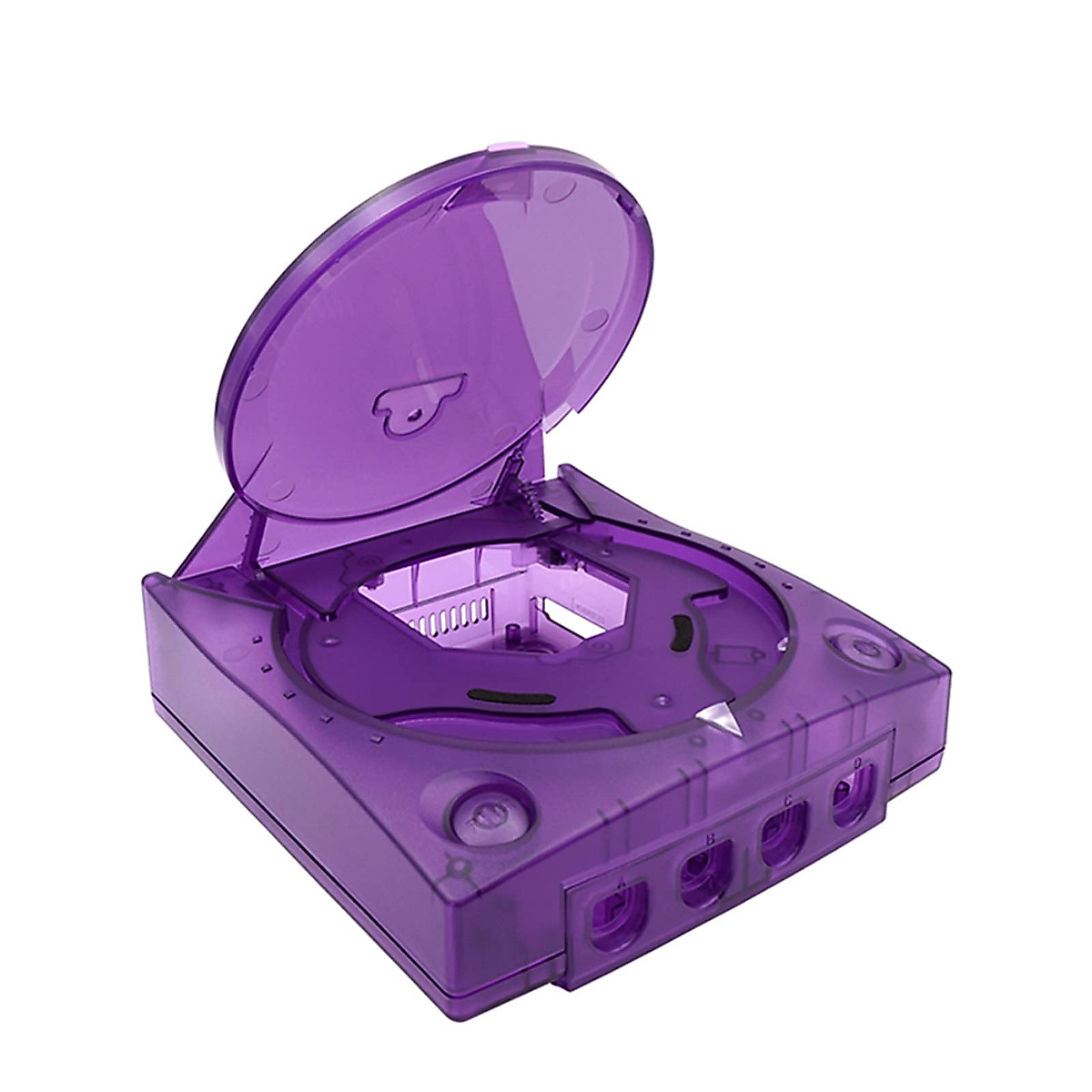 Kingjinglo Plastic Housing Shell Replacement Translucent Case for SEGA Dreamcast DC Console Game Console Box for SEGA Dreamcast DC, Black