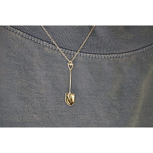 Sterling Silver Shovel Necklace - Tiny Spoon Necklace - Minimalist - Spoon Charm Necklace - Gift for her