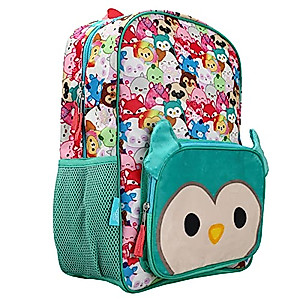 Bioworld Squishmallows Winston The Owl Plush Pocket Youth Backpack