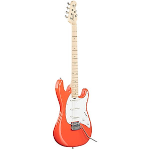 Sterling by Music Man 6 String Solid-Body Electric Guitar, Right, Fiesta Red (CT30SSS-FRD-M1)