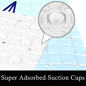 Non Slip Bathtub Mats with Suction Cups, Bath Tub Shower Mat for Bathroom, Machine Washable Bathroom Mats with Drain Holes(Sword Cartoon Ninja)