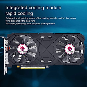 GPVHOSO RX580 8G Graphics Card, 8GB GDDR5 (256bit) Graphics Card2048SP, GDDR5, 256 Bit, with Dual Fan Cooling System, HDMI, DP, PCI, DVI-Output, Express 3.0, for Computer Gaming Video Editing