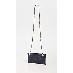 Kate Spade New York Women's Burgess Court Chain Clutch, Lakeshore Blue Glitter, One Size