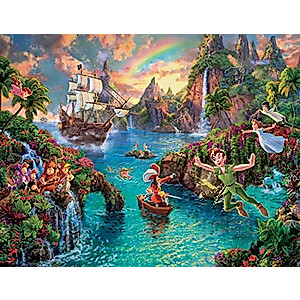 Ceaco - 4 in 1 Multipack - Thomas Kinkade - Disney Dreams Collection - Tangled, Sleeping Beauty, Peter Pan, & Mickey and Minnie - (4) 500 Piece Jigsaw Puzzles
