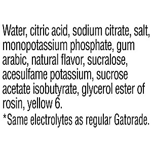 Gatorade Zero, Orange, 20 oz 12 pk