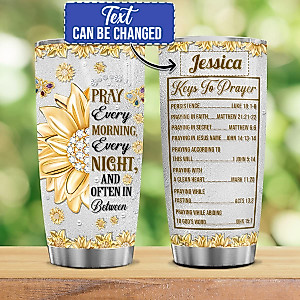 wowcugi Personalized Christian Gifts For Women Christians Inspirational Tumbler 20oz 30oz Jewelry Drawings Stainless Steel Insulated Tumblers Coffee Travel Mug Spiritual Jesus Religious Gift