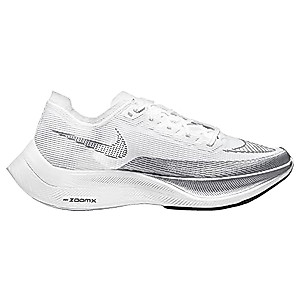 Nike Men's ZoomX Vaporfly Next% 2, White/Black-metallic Silver, 12