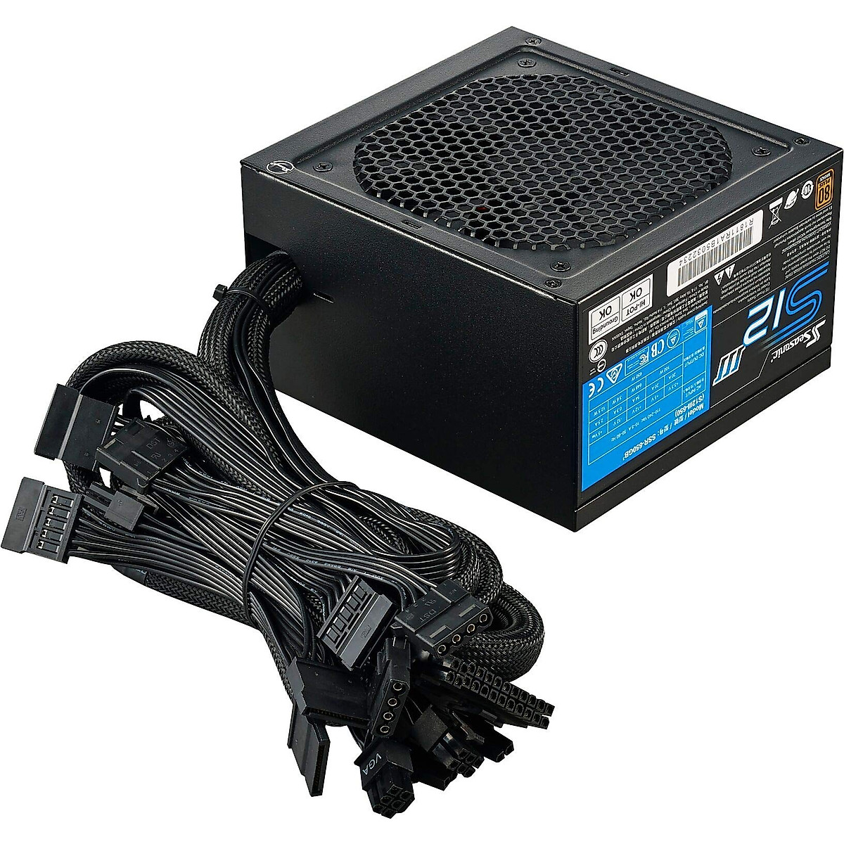 Seasonic S12III 650 SSR-650GB3 650W 80+ Bronze ATX12V & EPS12V Direct Cable Wire Output Smart & Silent Fan Control Power Supply