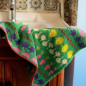 Cute Aesthetic Kitchen Towels, Aesthetic Kitchen Accessories, Set of 2 13.5X30 inches hand towels, Seasonal Kitchen Towels, Kids Bathroom Towels, Vegetable Kitchen Towels