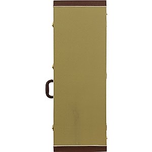 Gearlux Rectangular Electric Guitar Hard Shell Wood Case for Standard-Size Guitars Including Fender Strat/Tele - Tweed