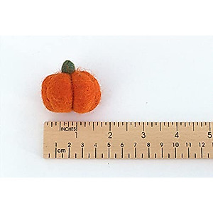 Felt Pumpkins- PICK YOUR COLORS- Approx. 1.5"- 100% Wool Felt- Fall Bowl Filler, Autumn Tiered Tray, Halloween Mantle Shelf Sitter, Thanksgiving Tablescape Centerpiece, DIY Handmade Craft