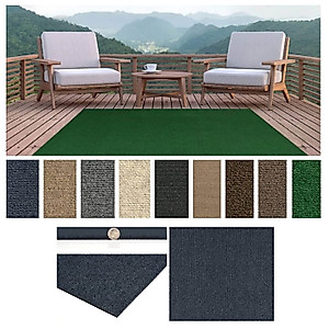 6'x10' Solid Black - Economy Indoor/Outdoor Carpet Area Rugs | Light Weight Indoor/Outdoor Rug Many Colors to Choose from