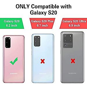 HONG-AMY for Samsung Galaxy S20 Case (NOT FIT Galaxy S20 FE/Plus/Ultra), with Self Healing Flexible TPU Screen Protector [2 Pack], 3 in 1 Heavy Duty Case for Samsung S20 5G (Black/Grey)