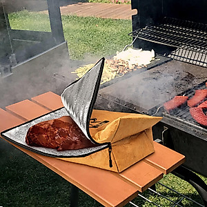 LRUI BBQ Blanket, Reusable Meat Insulated Resting Bag for Outdoor BBQ, Smokers and Grilling