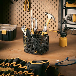 KAFAHOM 360° Rotating Tool Organizer，Small Repair Tool Storage Rack for Desktop Workbench,Hand Tool Stand Holder,Tool Caddy for Wrenches, Pliers, Tweezers, Scissors, Calipers, etc