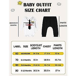 COSLAND Baby Boys Pilot Outfit Infant Halloween Novelty Pant Sets 3-6 Months