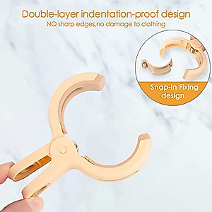 Linkidea Beach Towel Clips for Beach Chairs, Heavy Duty Laundry Clothes Pins Clips with Springs, Plastic Strong Beach Chair Clips Keep Towel from Blowing Away