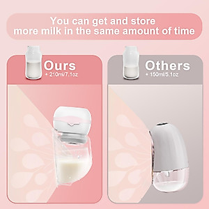 Nursi Luna Breast Pump Hands Free, Double Wearable Breast Pump with 3 Modes & 12 Levels, Smart Touchscreen, Low Noise Portable Wireless Electric Breast Pump with Flange Inserts (Pack of 2, Pink)