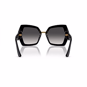 Dolce & Gabbana DG4377 Womens Sunglasses Black/Black/Grey Gradient One Size