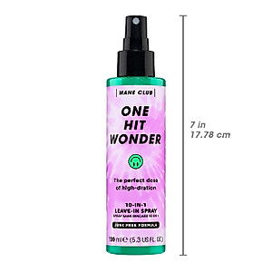 MANE CLUB One Hit Wonder 10-in-1 Leave-In Spray, cruelty free, vegan, no sulfates or parabens, 5.3 Oz
