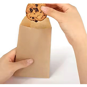 100 Pack Brown Kraft Paper Bags, 6" x 9" Inches, Gift Card, Gift Candy, Cookies, Doughnut, Crafts, Party Favor, Sandwich, Jewelry Merchandise- by RJ Displays