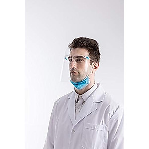 VWMYQ PCS Face Shield Protector, Clear, 2 Sets per Pack