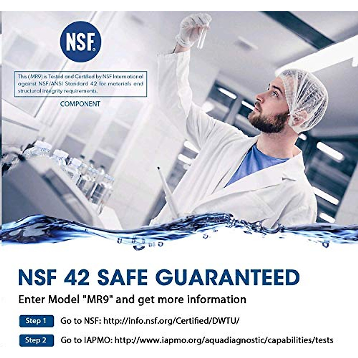 MARRIOTTO XWF Water Filter Replacement for GE XWF Refrigerator Water Filter, 3 Pack (Not XWFE)