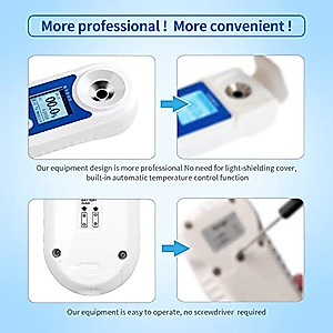 Lnicez Instruments Digital Brix Refractometer, Range 0-55%