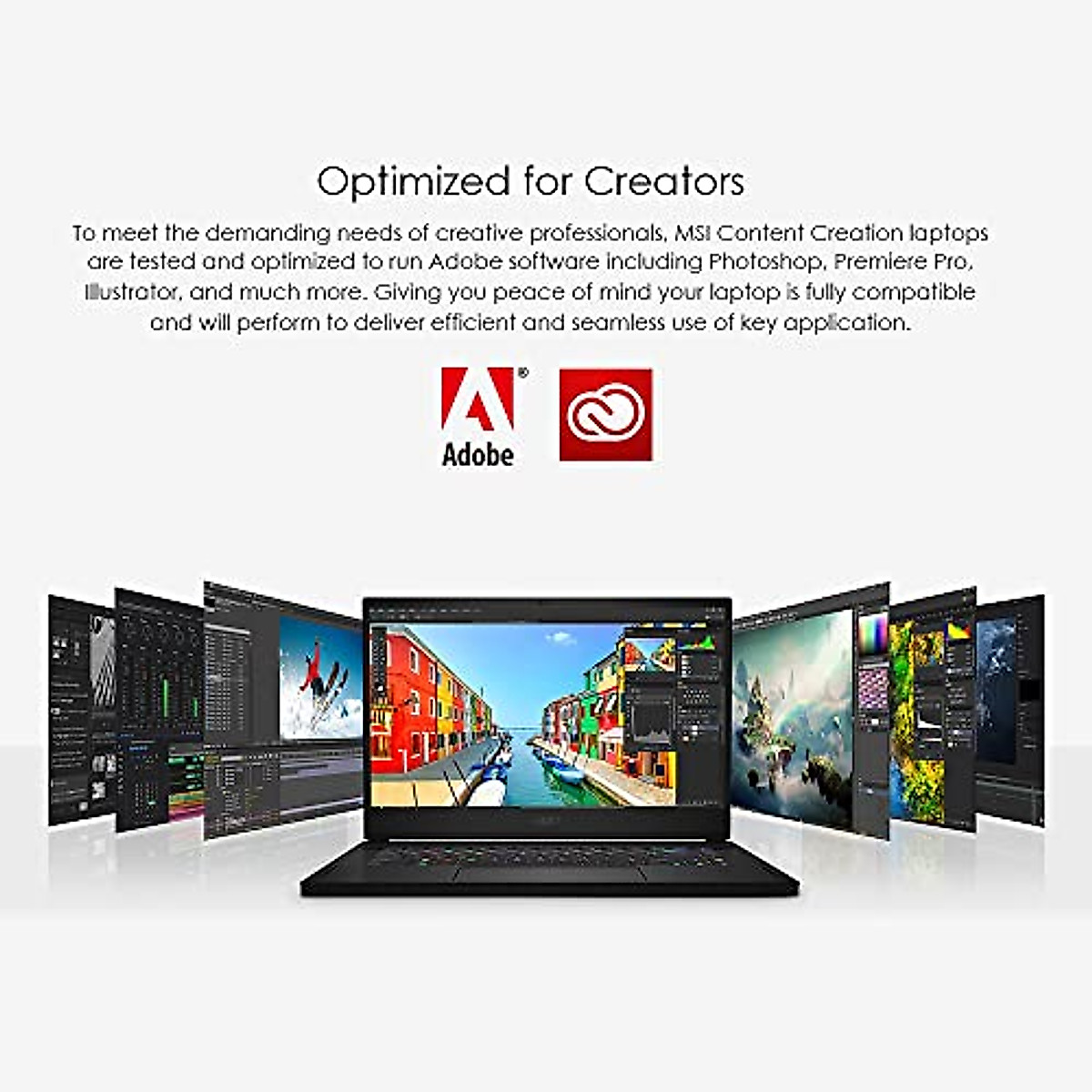 MSI Creator 15 Professional Laptop: 15.6" UHD OLED 4K DCI-P3 100% Display, Intel Core i7-11800H, NVIDIA GeForce RTX 3080, 16GB RAM, 1TB NVME SSD, Thunderbolt 4, Win10 PRO, Black (A11UH-492)