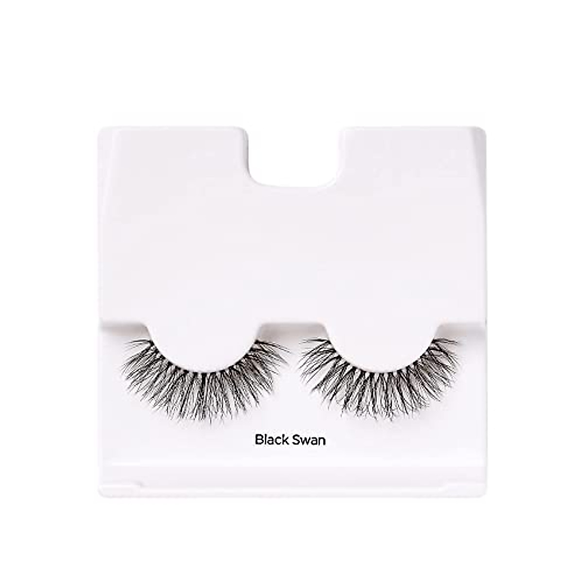 KISS Lash Couture LuXtensions Collection False Eyelashes, Flat Lash Technology, Real Lash Extension Fibers, Reusable, Contact Lens Friendly Strip Lashes, Style 'Black Swan', 1 Pair