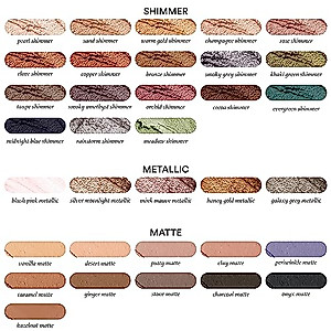 Julep Eyeshadow 101 Crème to Powder Waterproof Eyeshadow Stick 10 Piece Palette - Matte and Shimmer Finishes