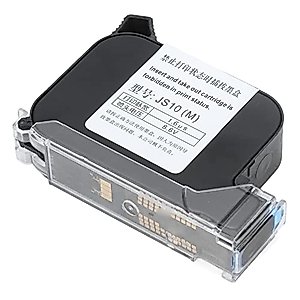 YOAS Inkjet Cartridge, Stable Viscosity Black Ink Cartridges Quick Drying JS10 (M) for Manual Printers